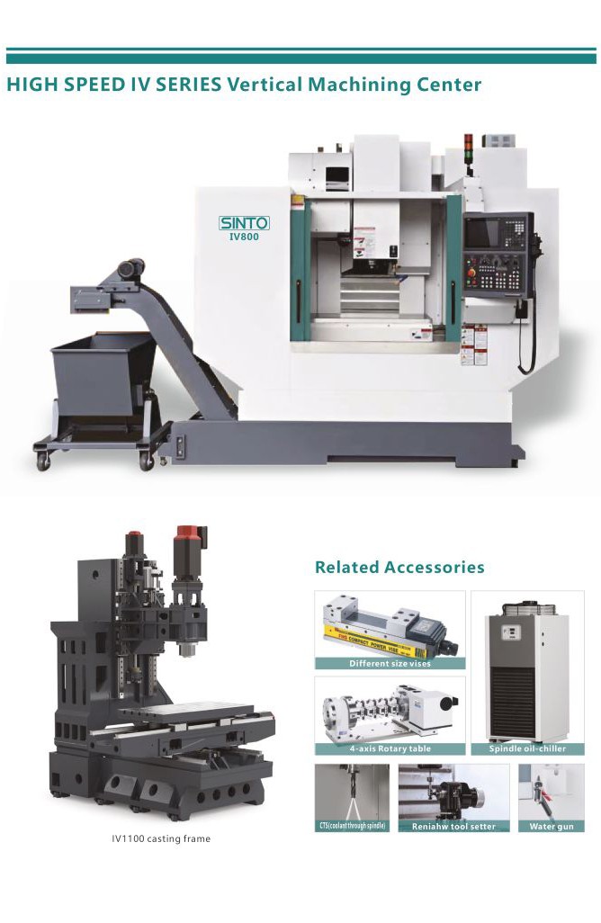 HIGH SPEED IV SERIES Vertical Machining Center IV100 - Sinto CNC Equipment